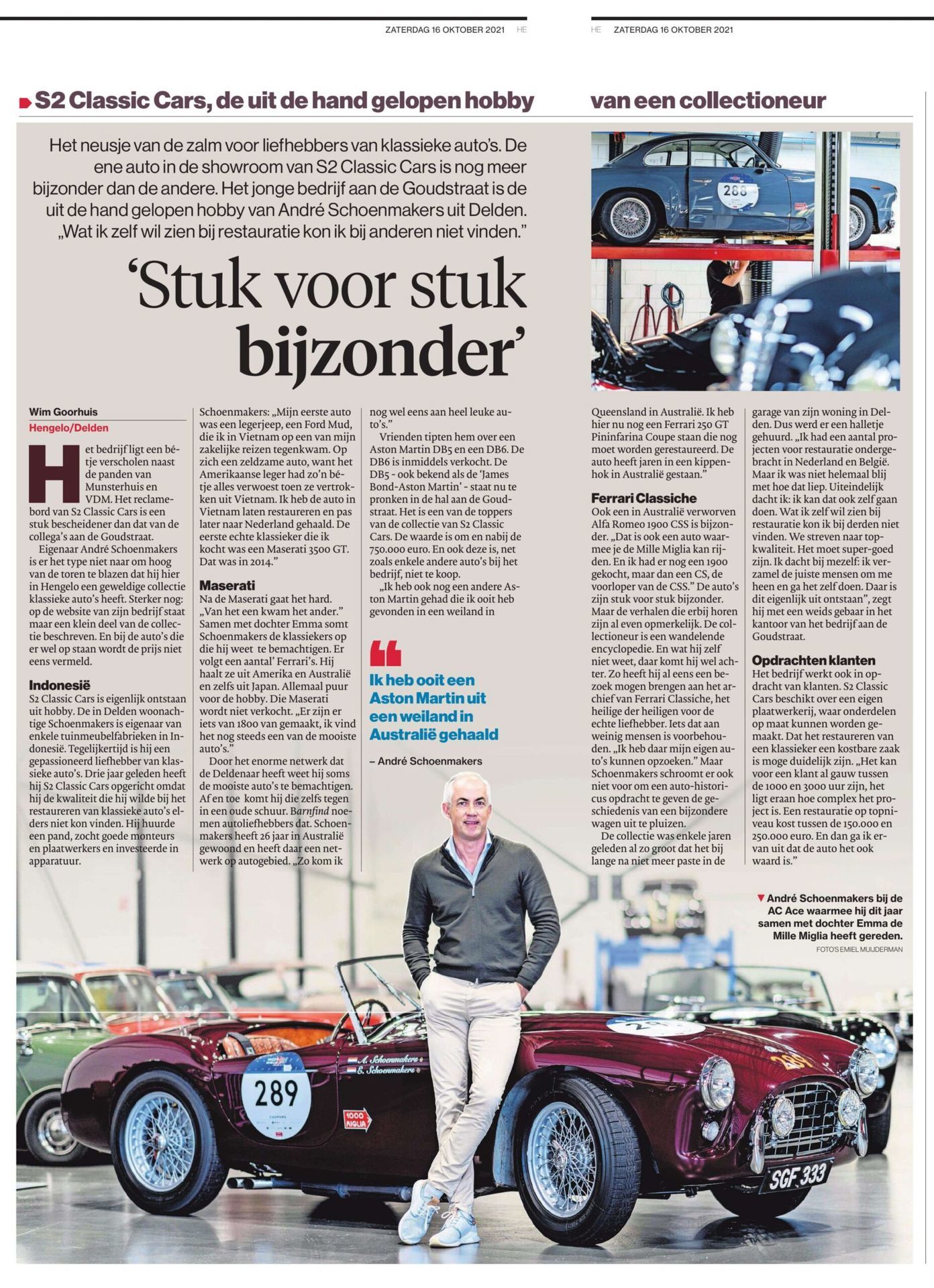 Tubantia article ⋆ S2 Classic Cars